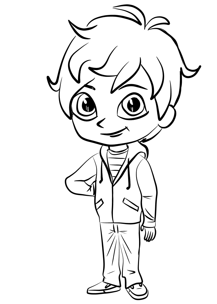 Zak Zingzillas Colouring Pages Sketch Coloring Page