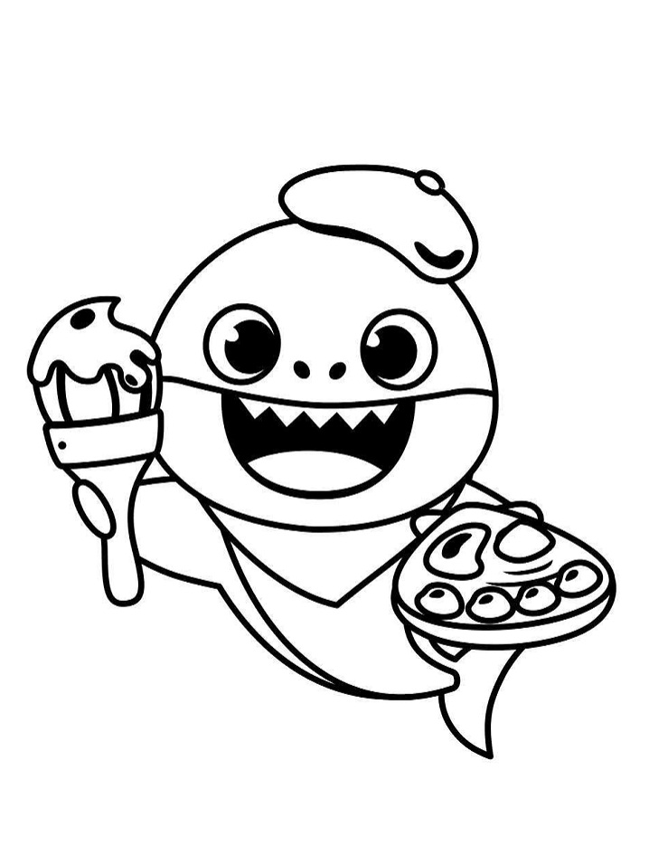 Baby Shark Coloring Pages Printable Baby Shark Coloring Pages Printable